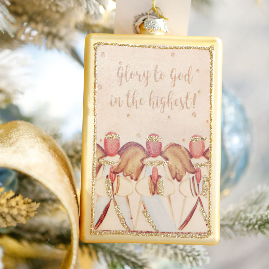 Angel Glass Ornament – Guess and Company