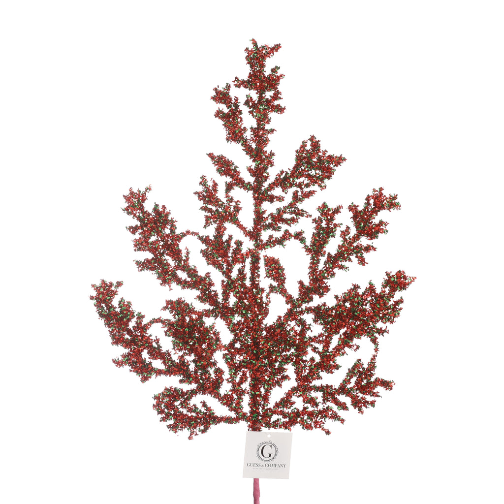 31" RED GLITTER BRANCH – Guess and Company