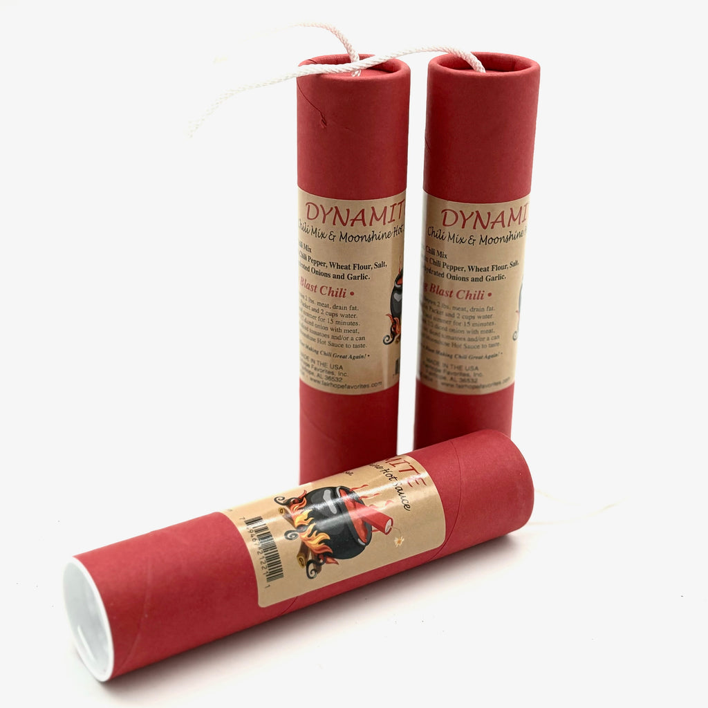 DYNAMITE CHILI MIX AND MOONSHINE HOT SAUCE – Guess and Company