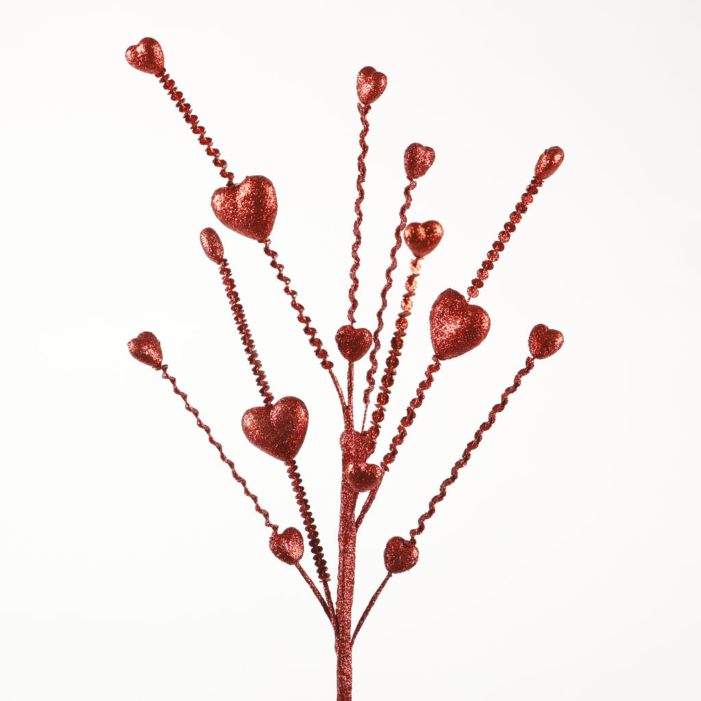 26" Red Heart Spray Red – Guess and Company