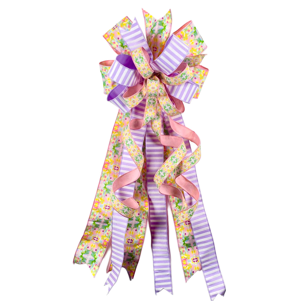 18"W X 40"L YELLOW/LT PURPLE PRE-MADE BOW – Guess and Company