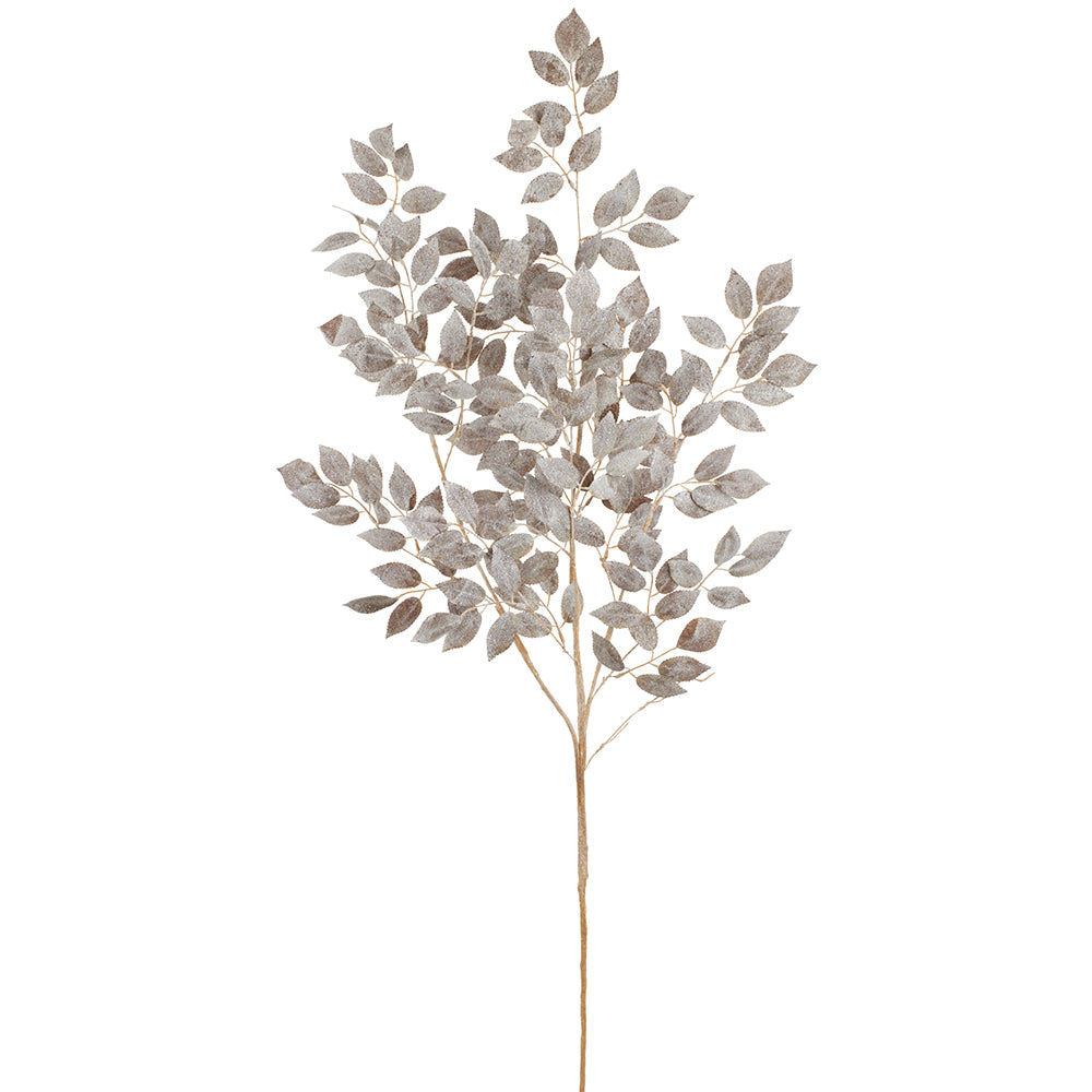 52"GLITTERED ROSE LEAF SPRAY – Guess and Company